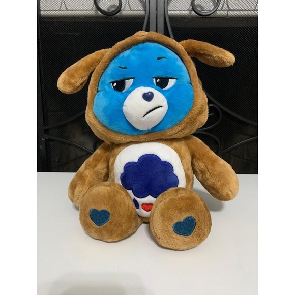 Care Bears | Cat | Care Bears Grumpy Bear Plush Blue Rain Cloud Heart ...